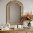 Delara Boho Arch Rattan Wall Mirror - Walmart.com