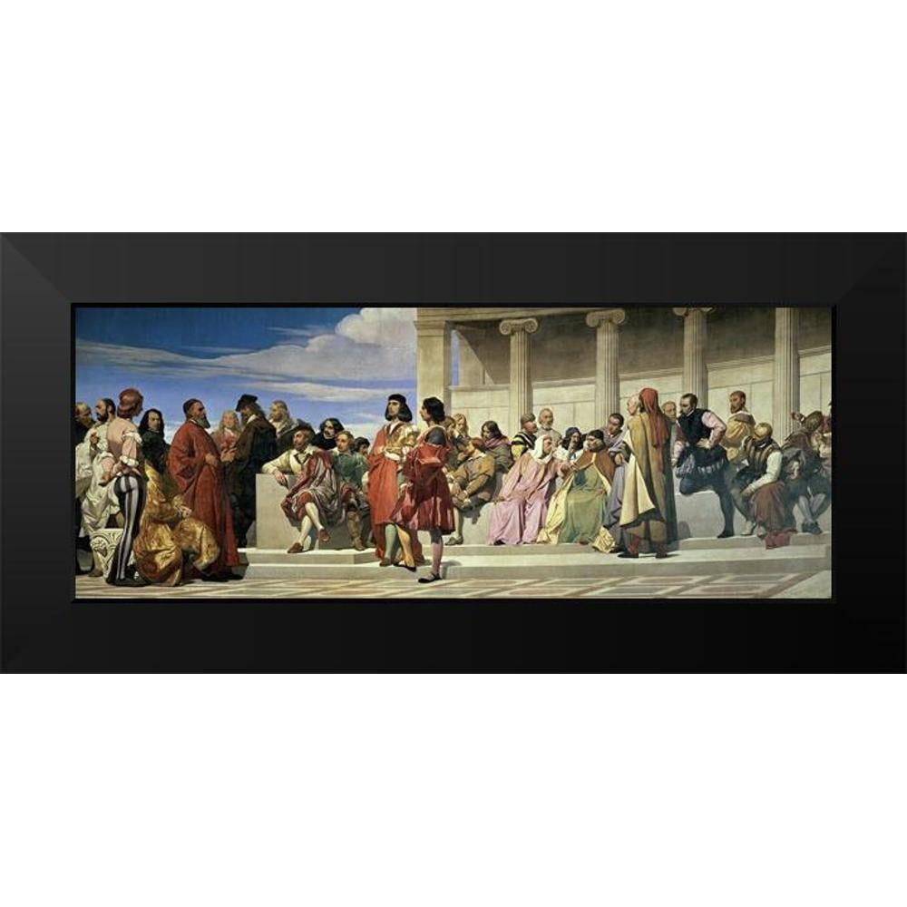 Delaroche, Paul 24x12 Black Modern Framed Museum Art Print Titled ...