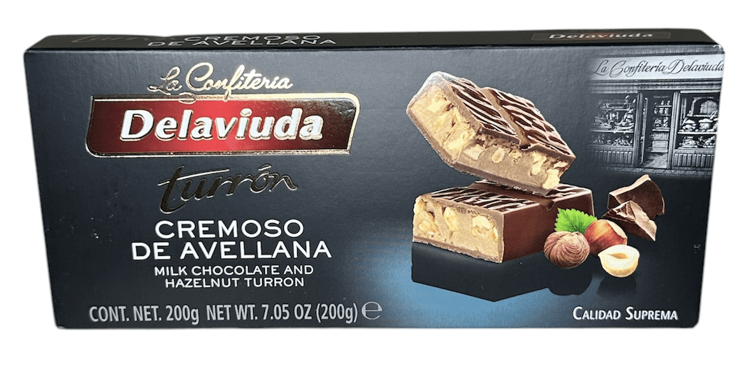 Delaviuda Milk Chocolate and Hazelnut Turron 7 oz - Walmart.com