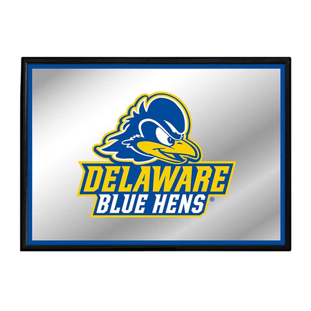 Delaware Blue Hens: Framed Mirrored Wall Sign - Walmart.com