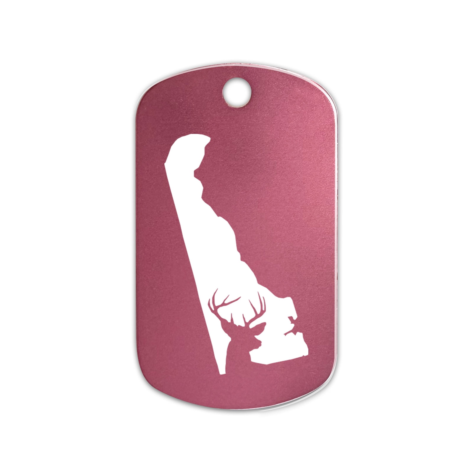 Delaware Deer State GI Dog Tag Aluminum Keychain buck hunt hunting ...