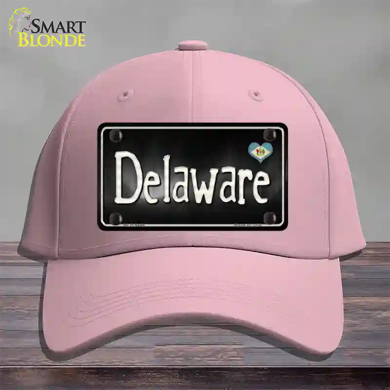 Delaware Flag Script Novelty License Plate Hat Cotton Pink - Walmart.com
