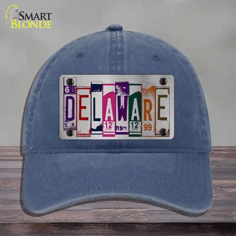 Delaware License Plate Art Novelty License Plate Hat Unconstructed ...