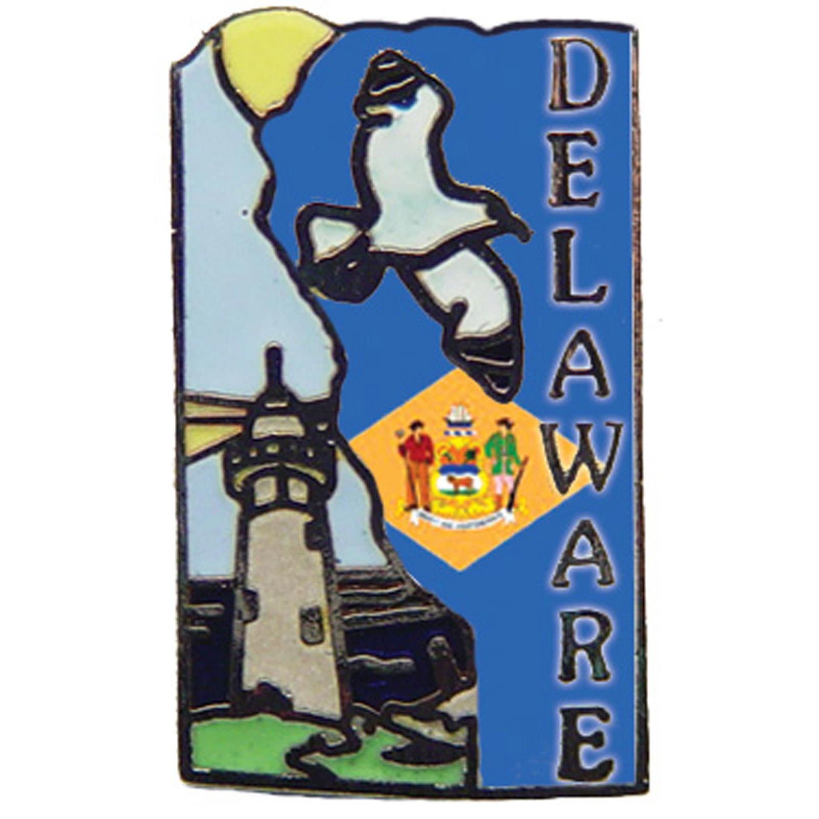 Eagle Emblems P09208 Pin - Delaware - 1 in. - Walmart.com