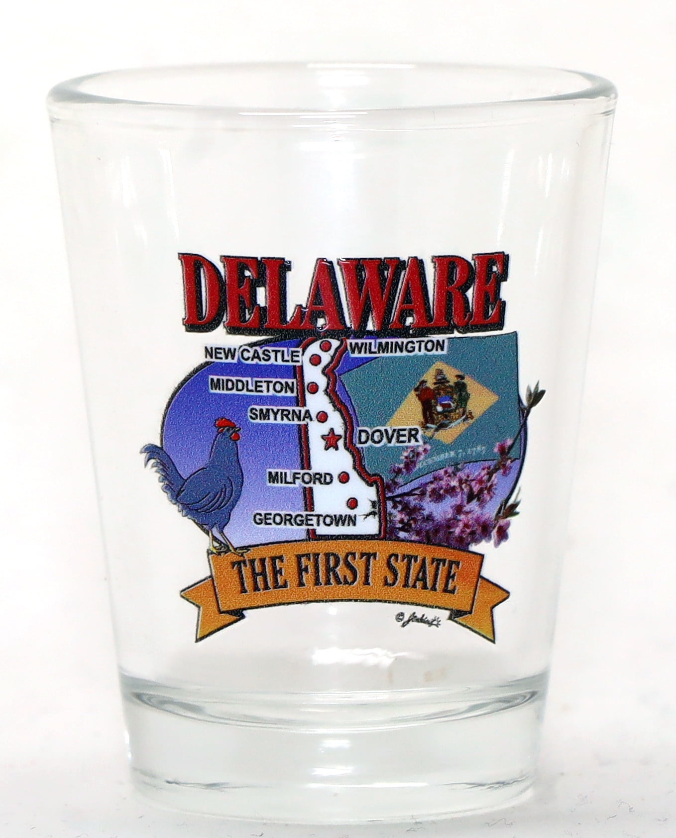 Delaware State Elements Map Shot Glass… - Walmart.com