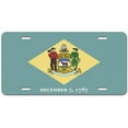 Delaware State Flag Novelty Metal Vanity License Tag Plate - Walmart.com
