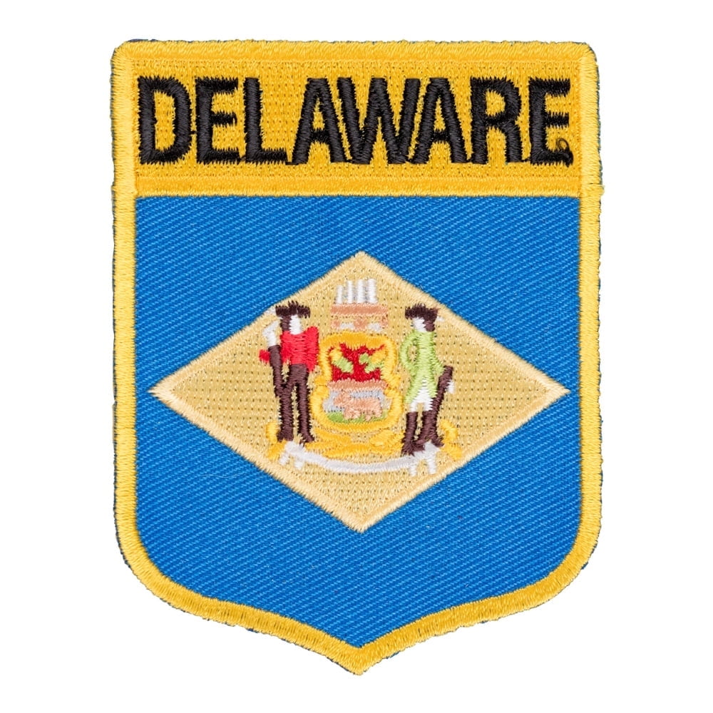 Delaware State Flag Shield Patch, United States of America Patches ...