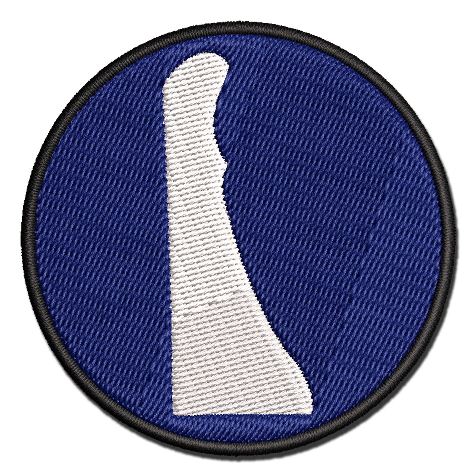 Delaware State Silhouette Applique Multi-Color Embroidered Hook & Loop ...