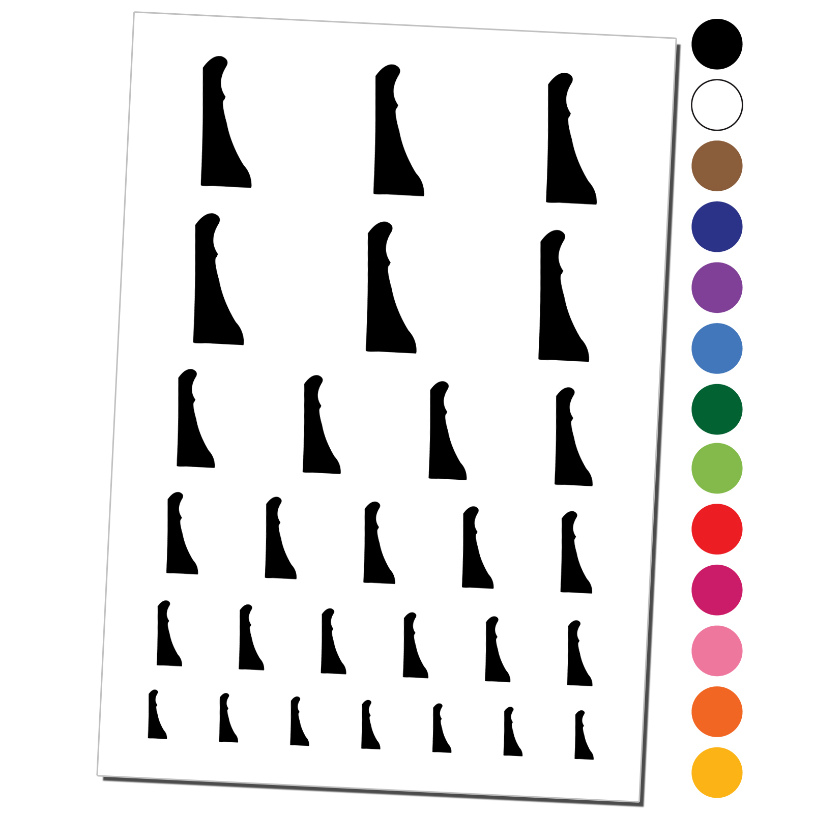 Delaware State Silhouette Water Resistant Temporary Tattoo Set Fake ...