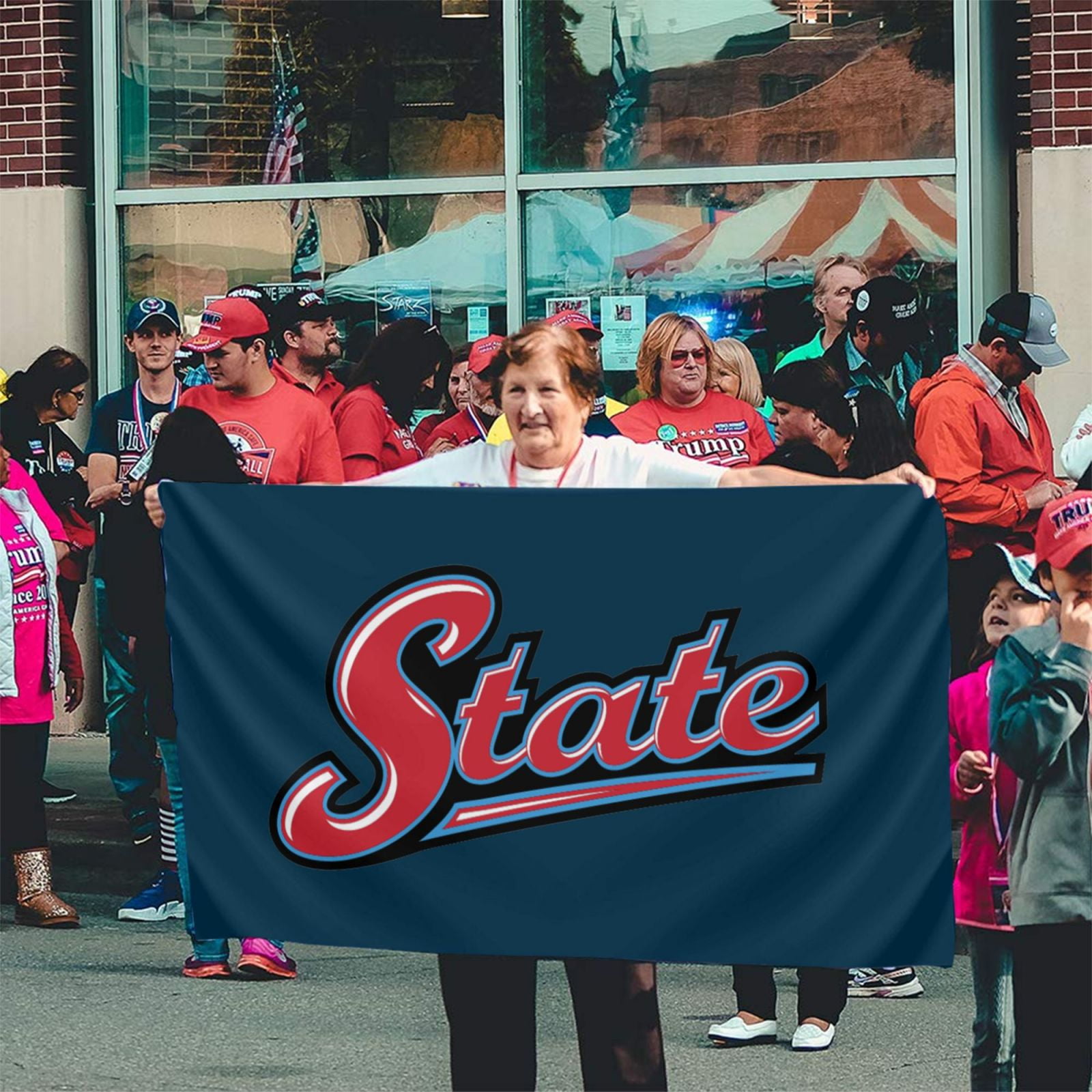 Delaware State University Flag 3x5 Outdoor ,Sewn Stripes, Stronger ...