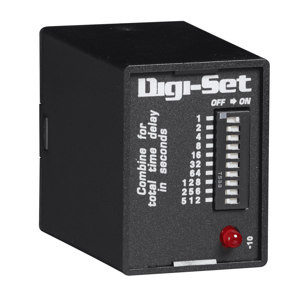 Delay-On-Make Timer, 120VAC Input, Digi-set, DPDT 10Amps, 8-Pin Octal ...