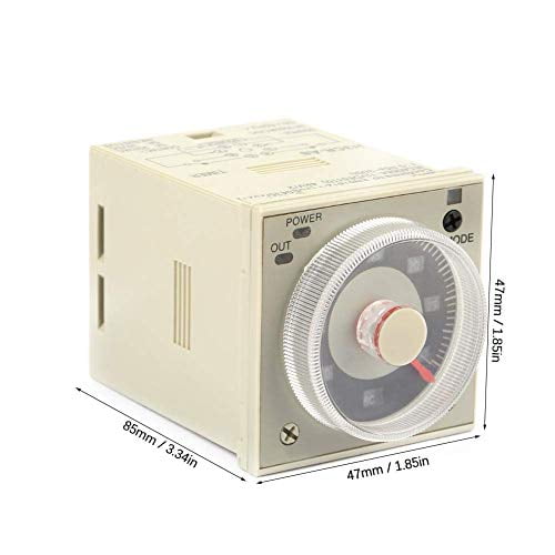 Delay Timer Relay, H3CR-A8 Delay Timer Relay 1.2S-300H Knob Control Time Relay 8-Pin 100-240VAC ...