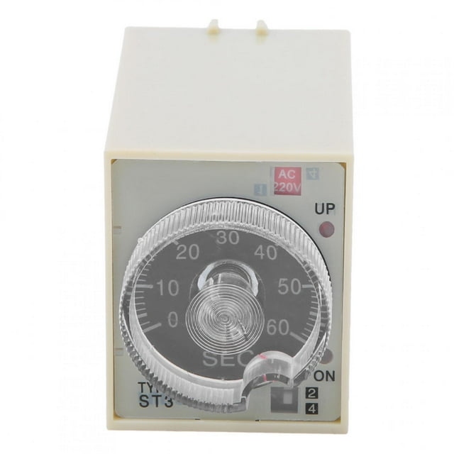 Delay Timer Time Relay Adjustable Knob High Quality PC Shell ST3PA E ...