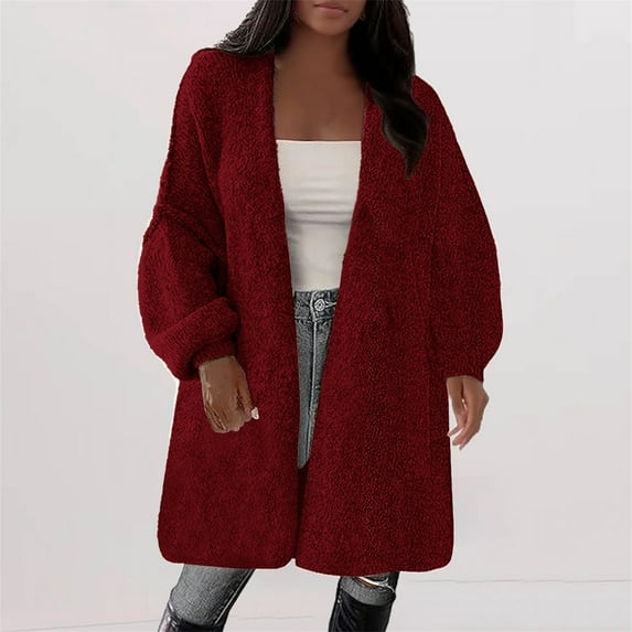 Delayuji Long Cardigan Sweaters For Women Fall Winter Trendy Oversized ...
