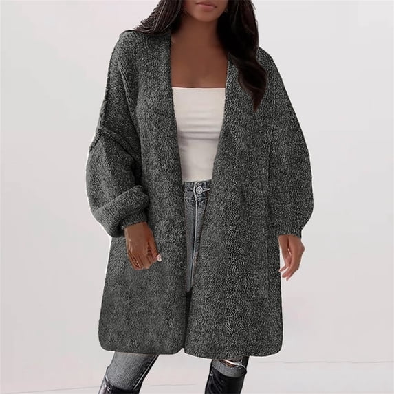 Delayuji Long Cardigan Sweaters For Women Fall Winter Trendy Oversized ...