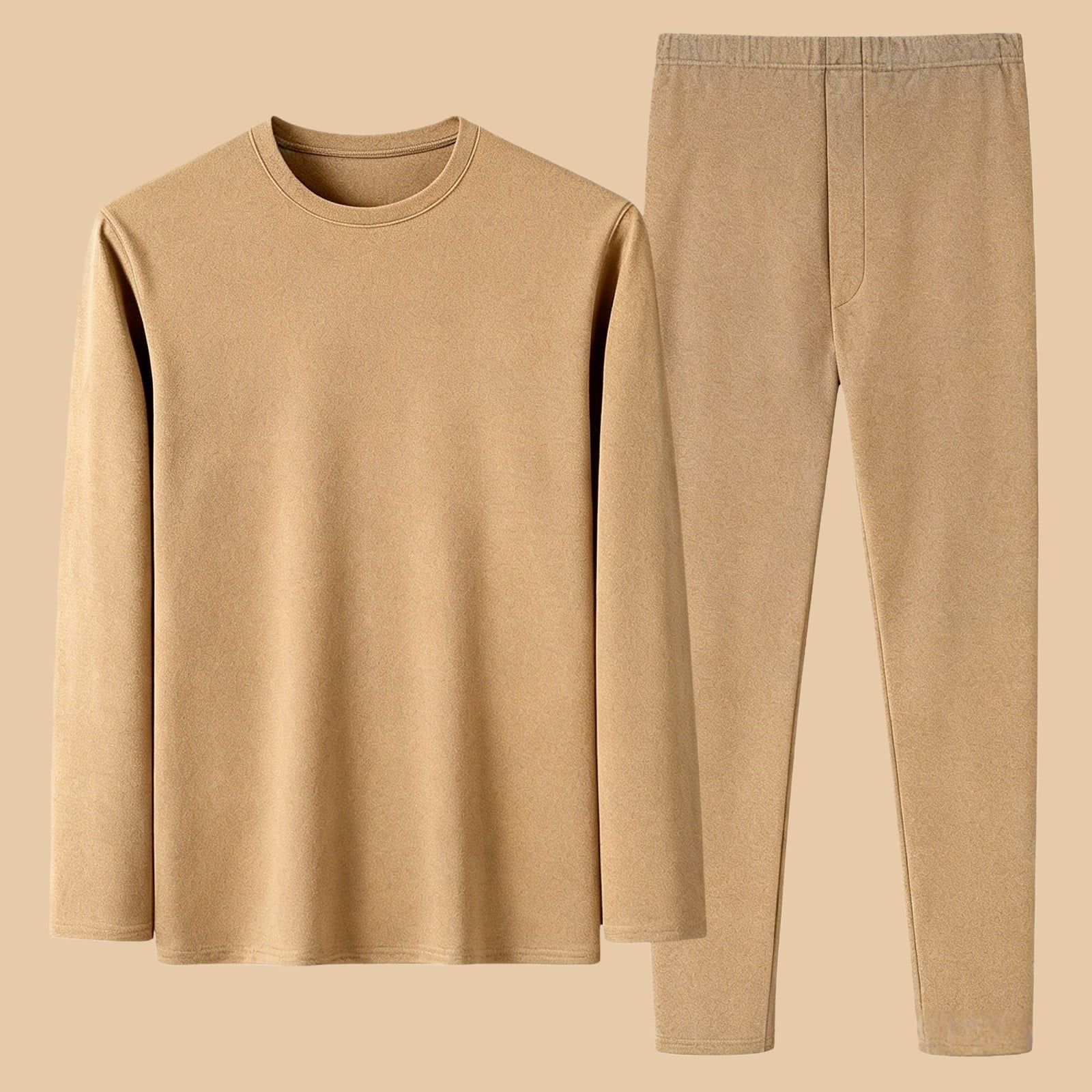 Delayuji Women's Thermal Underwear Set Fleece Two Piece Set Pajamas ...