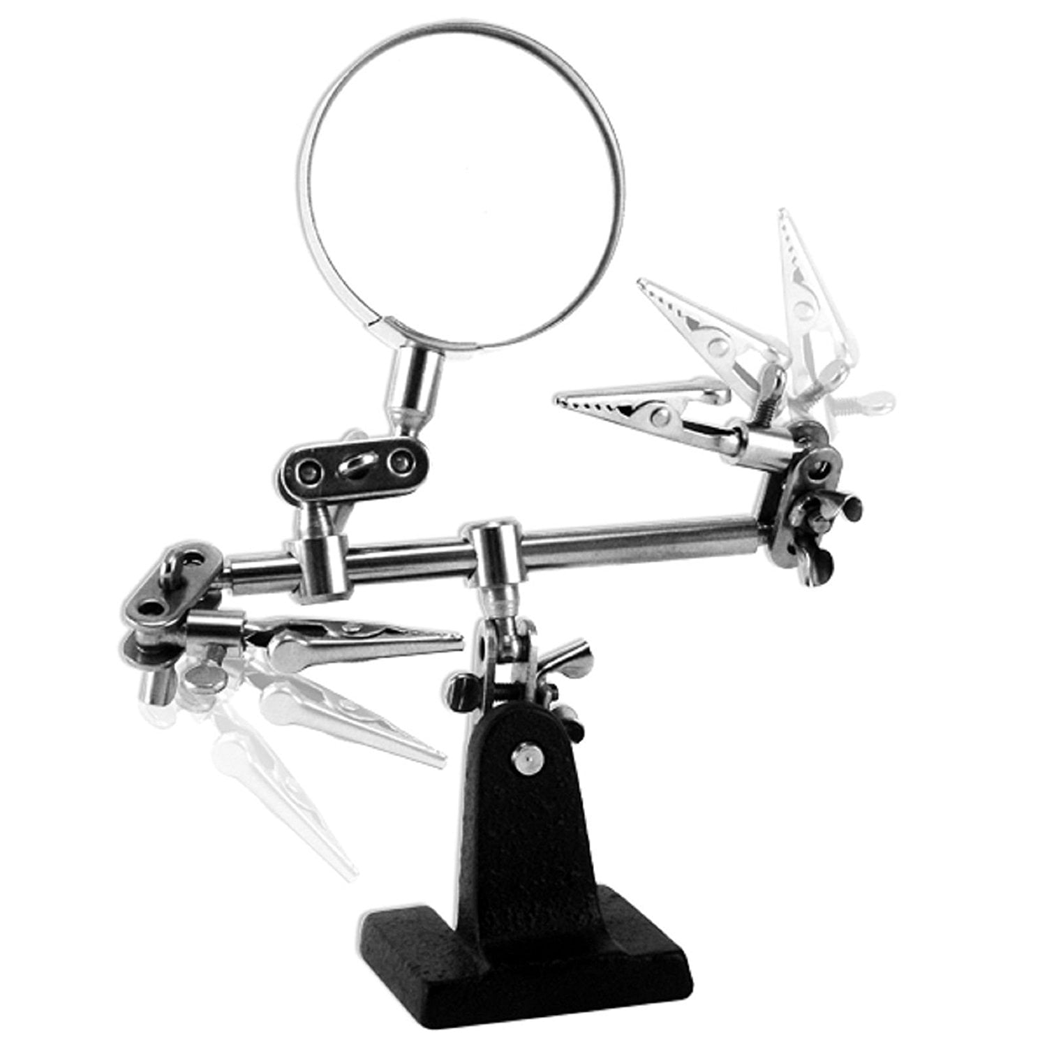 Delcast Helping Hand Magnifier Magnifying Glass Jewelry Clamp Holder ...