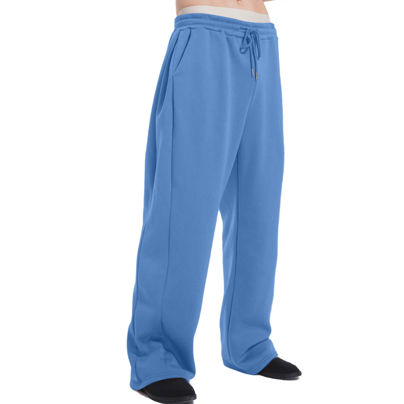 Delconic Men's Loose Casual Sweatpants Elastic Waist Drawstring Sports ...