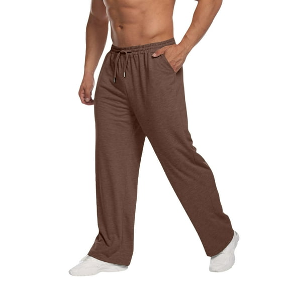 Delconic Men’s Relaxed Fit Drawstring Waist Lounge Pants with Pockets ...