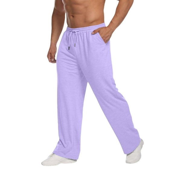 Delconic Men’s Relaxed Fit Drawstring Waist Lounge Pants with Pockets ...