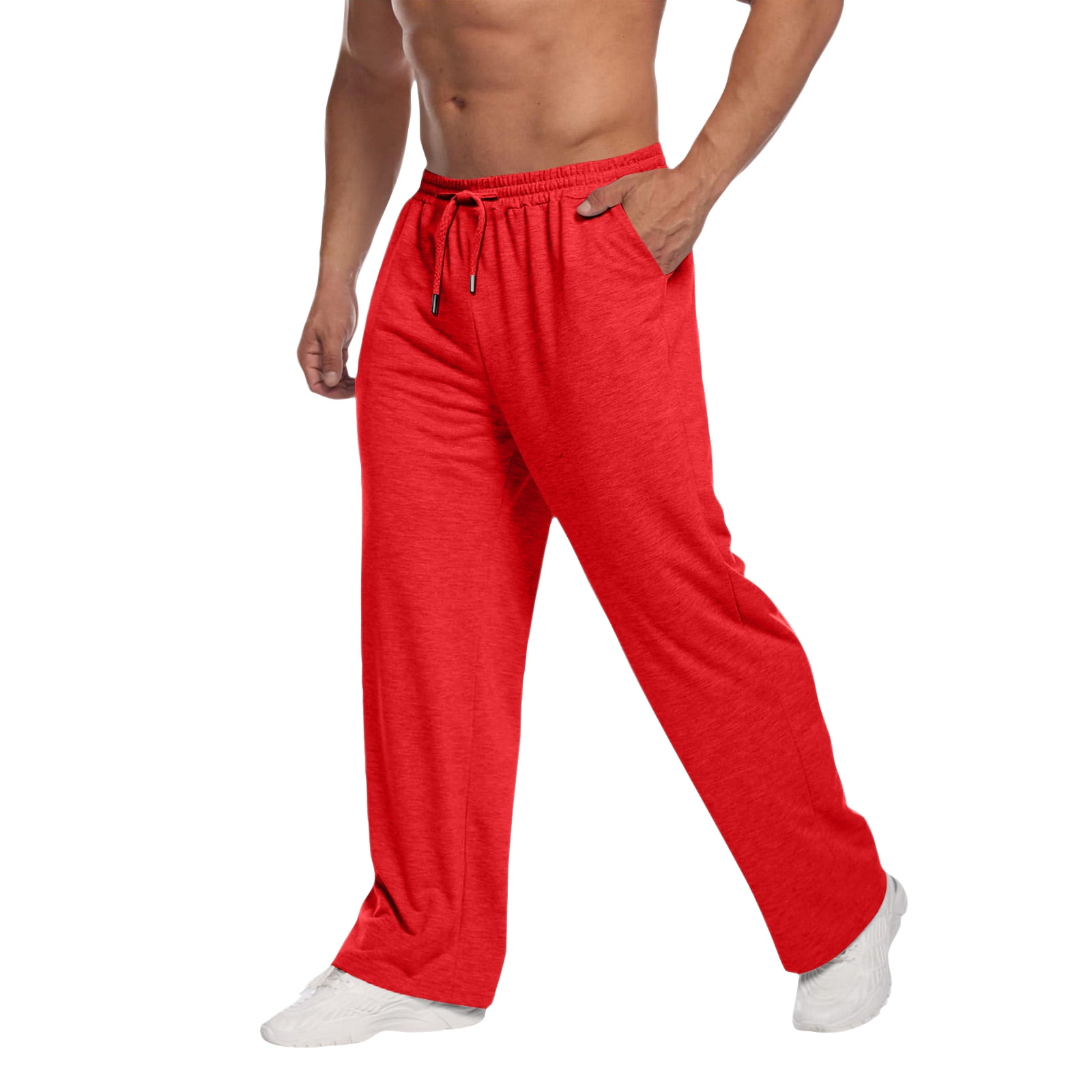 Delconic Men’s Relaxed Fit Drawstring Waist Lounge Pants with Pockets ...