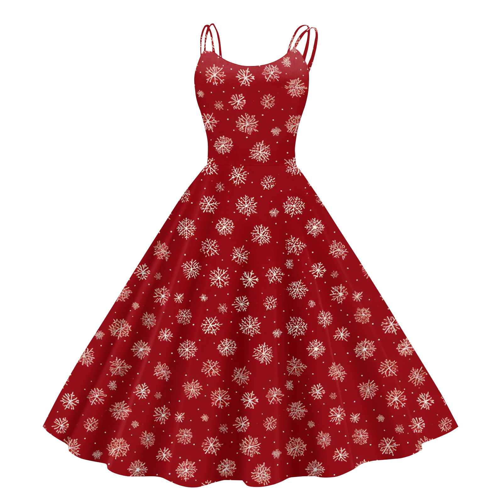 Delconic Women's Christmas Print Sexy Off-the-Shoulder Punk Retro Dress ...