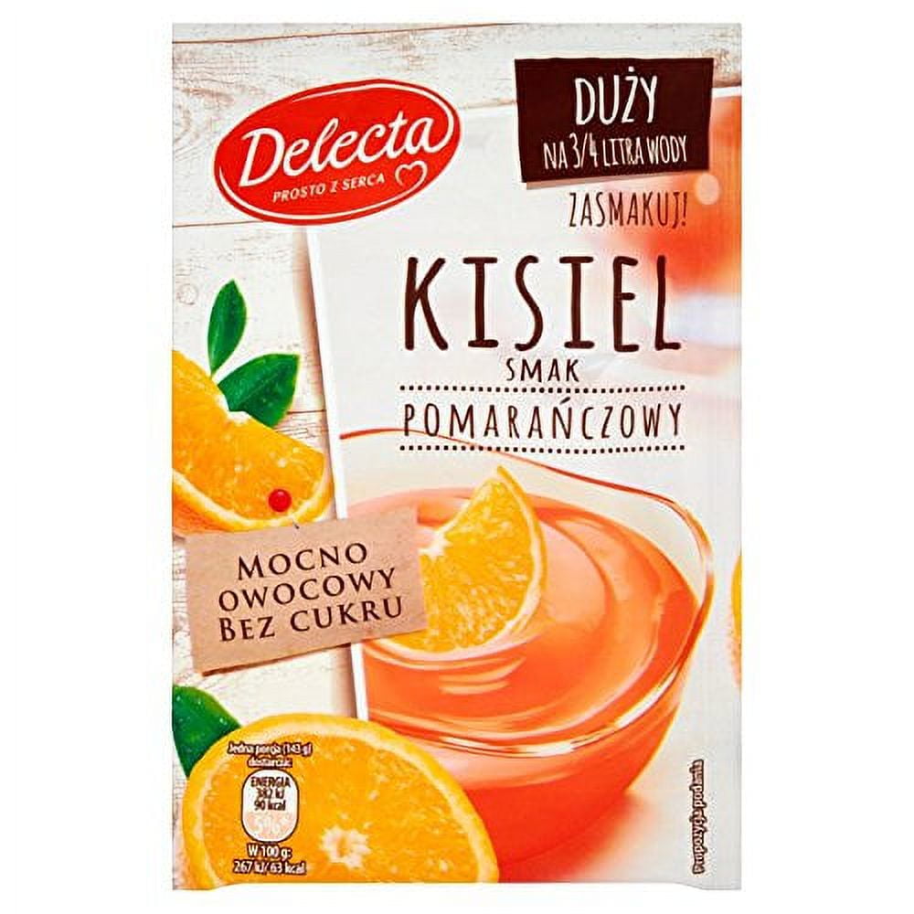 Delecta Kisiel Smak Pomaranczowy Orange Soft Pudding Mix 64g (5-Pack ...