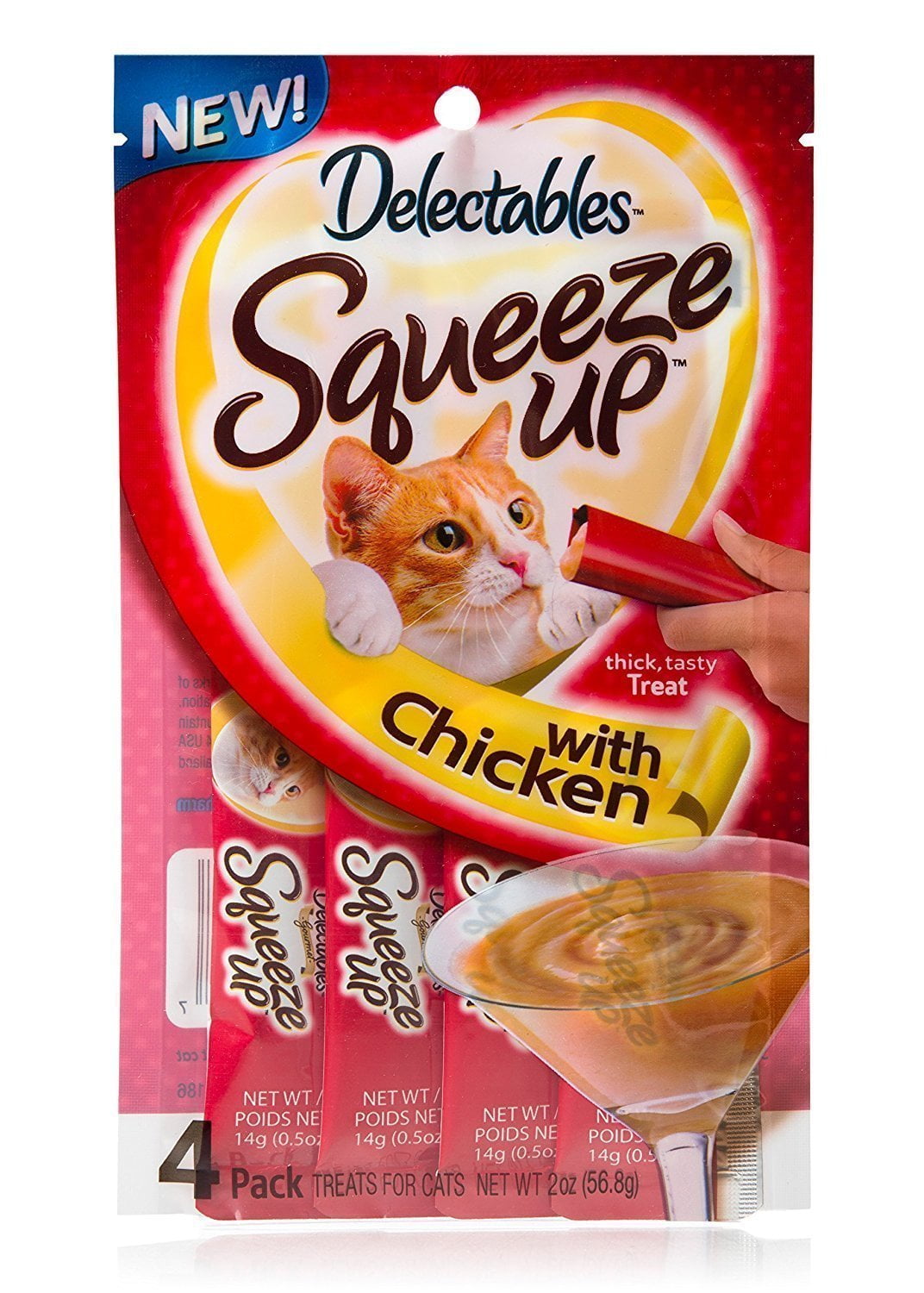Hartz Delectables Squeeze up with Chicken (Pack of 8) - Walmart.com