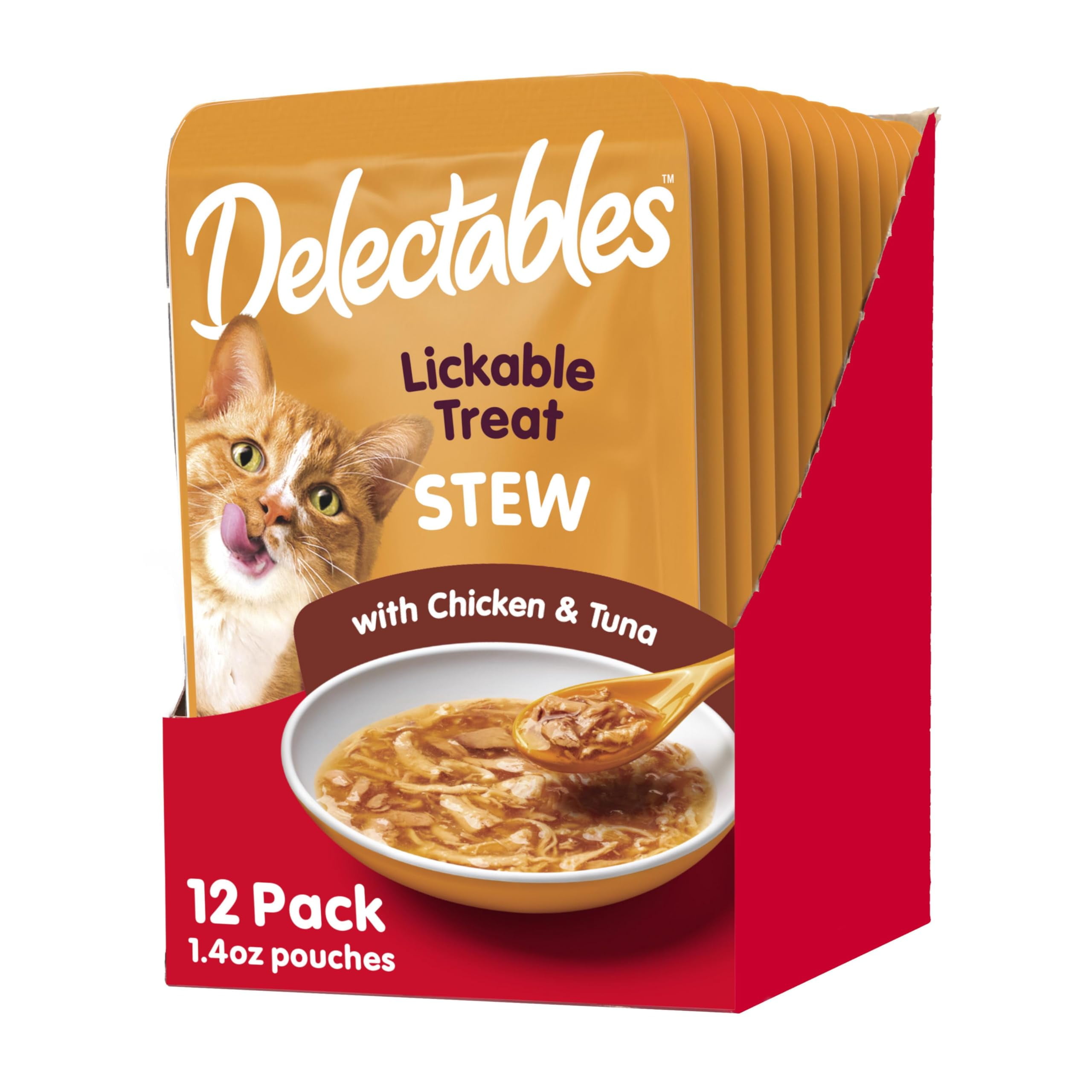 Delectables Stew Lickable Wet Cat Treats For Adult & Senior Cats ...