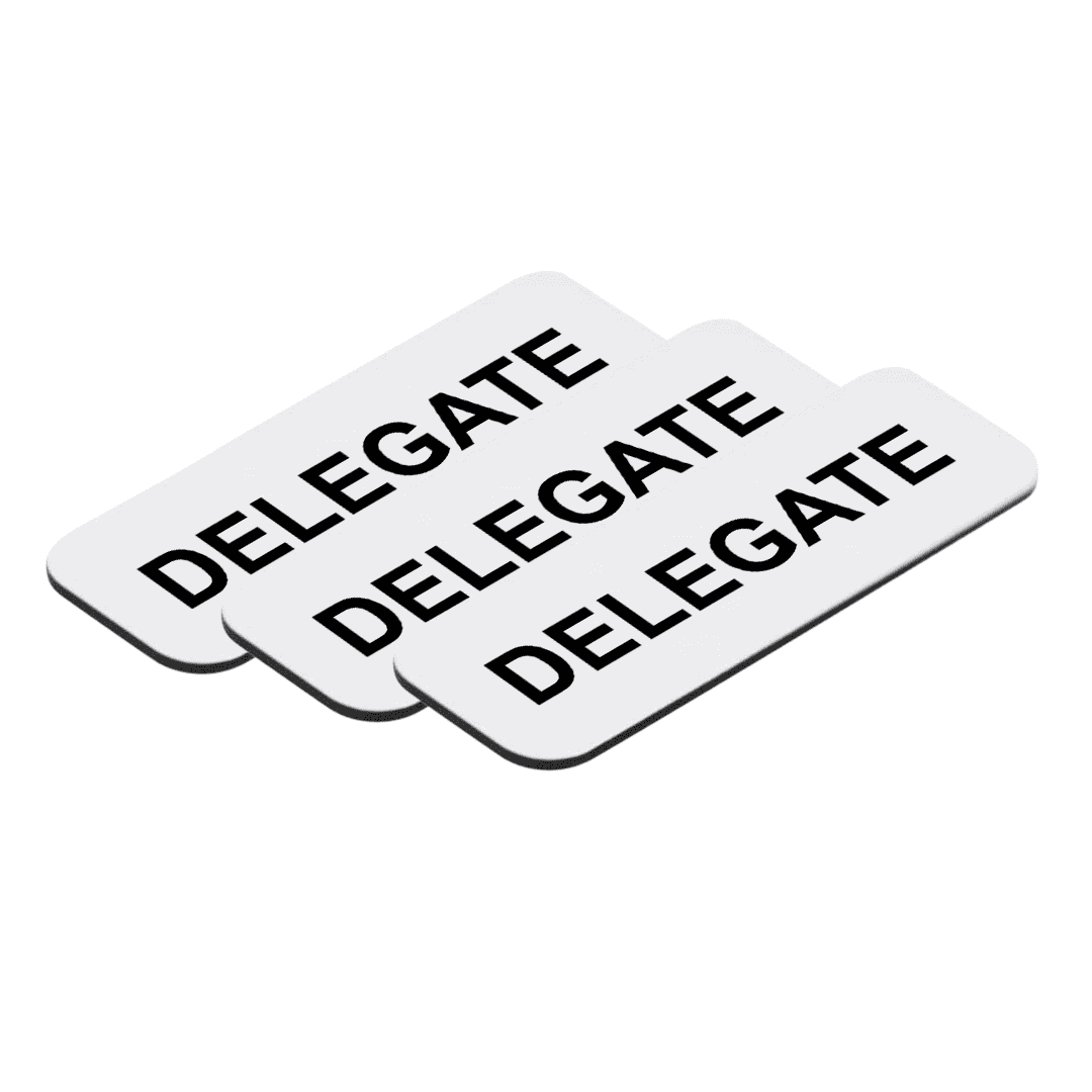 Delegate 1 x 3" Name Tag/Badge, White, (3 Pack) - Walmart.com