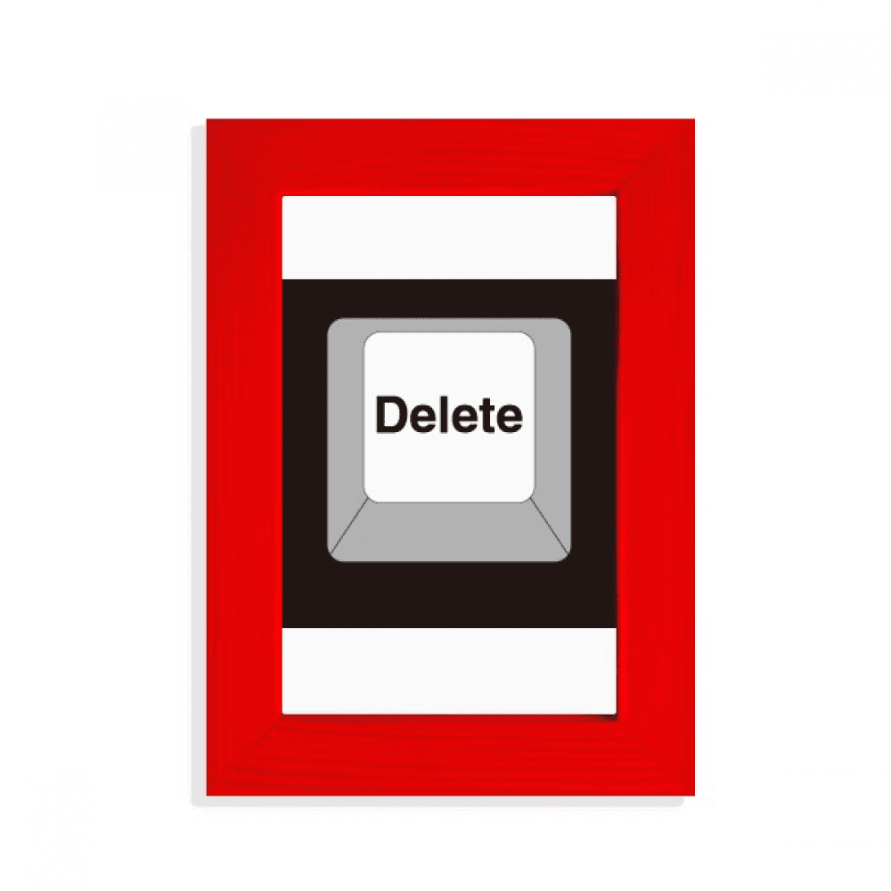 Delete Empty Discard Keyboard Picture Display Art Red Photo Frame