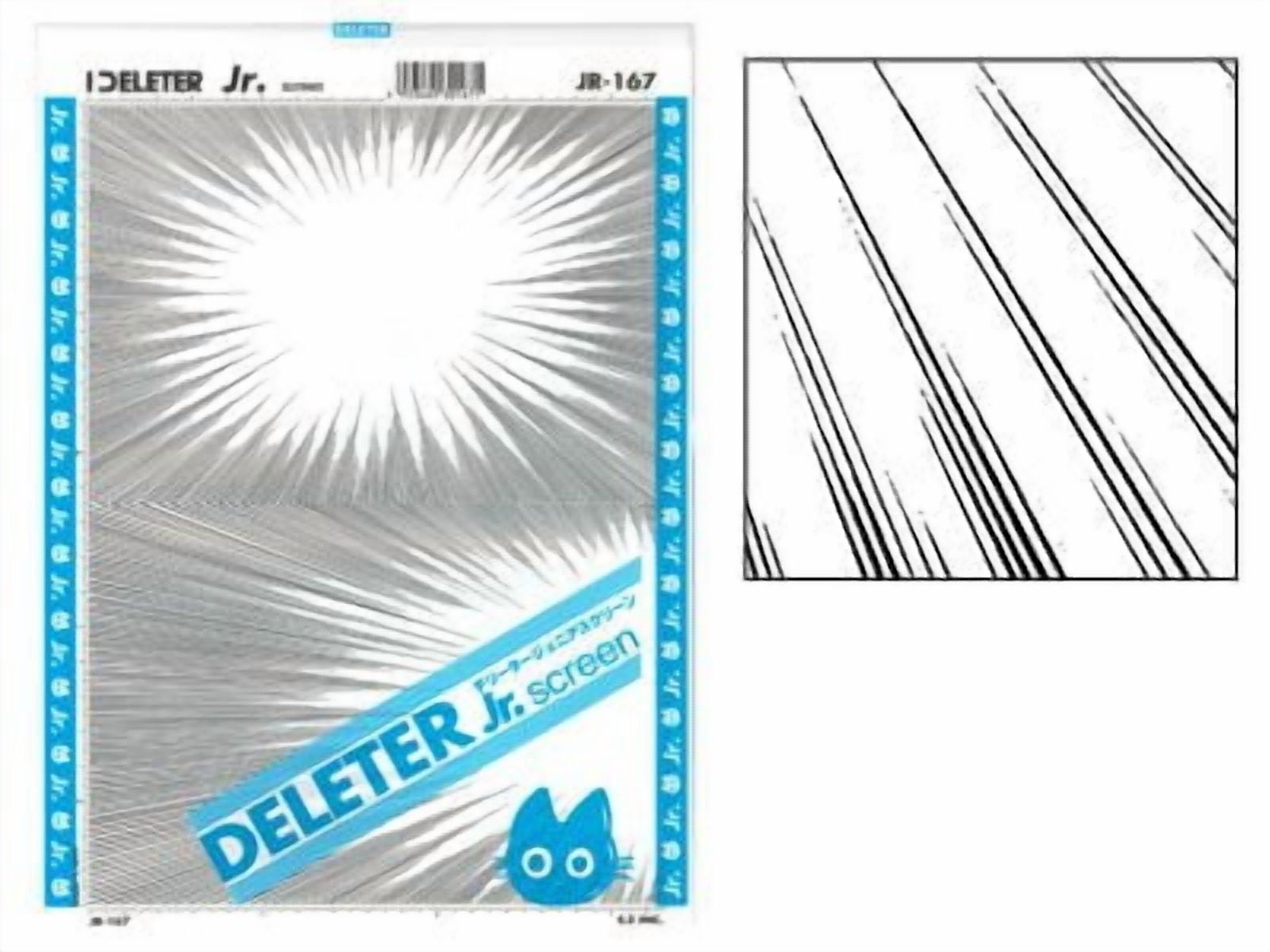 Deleter Screen Tone Jr JR-167 [ Flash / Burst Pattern ] [Sheet Size ...