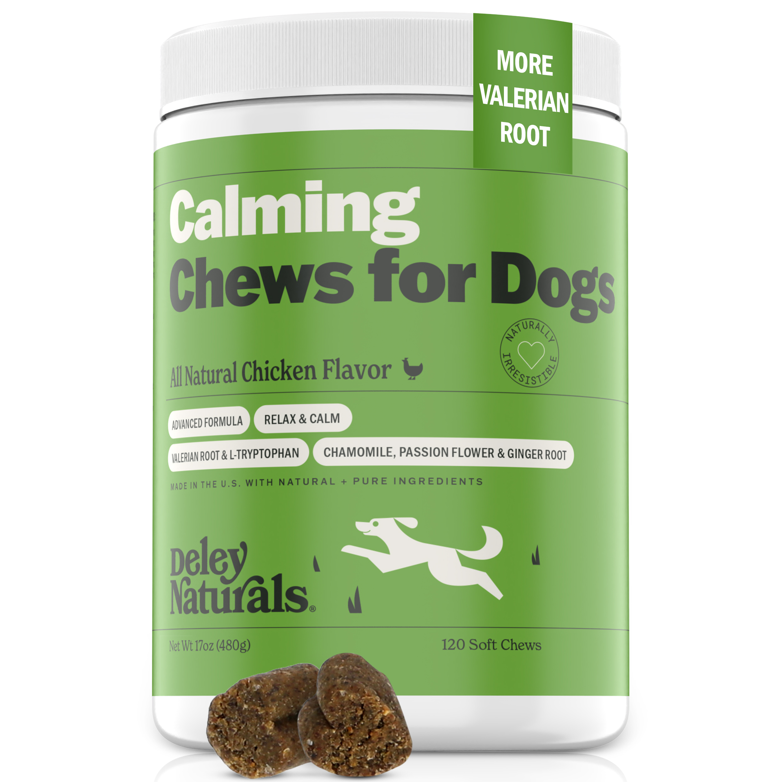 ThunderWunders Calming Chews for Dogs, 60 Soft Chews - Walmart.com