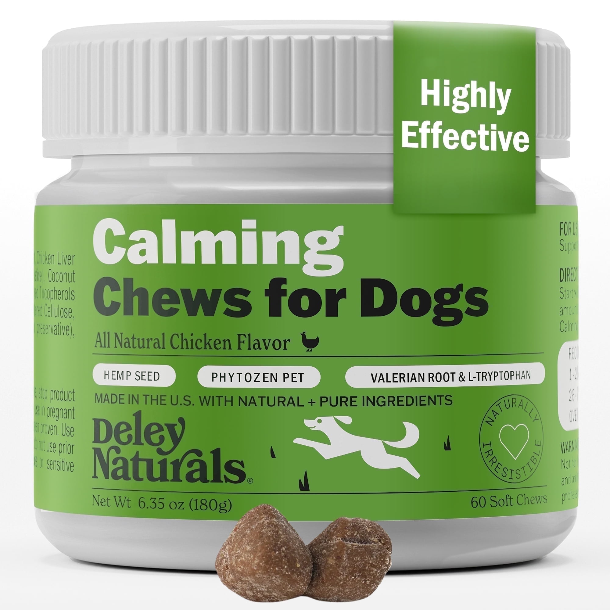 Deley Naturals New Calming Chews for Dogs - Relaxation & Behavior ...