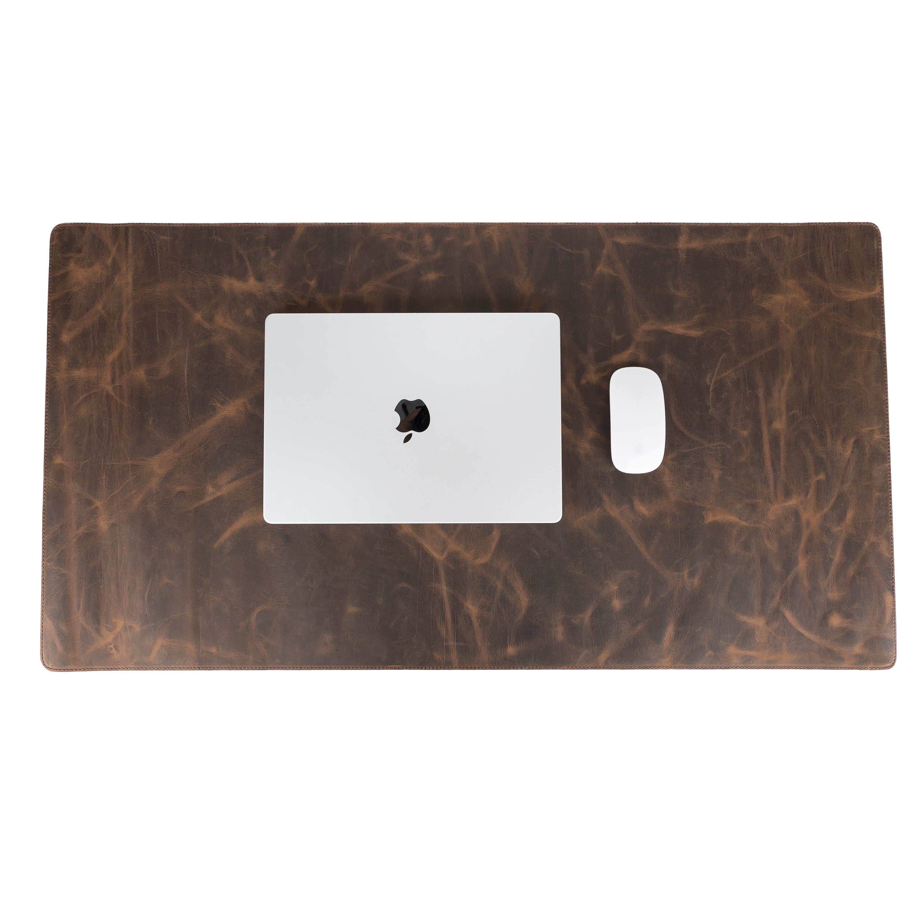 DelfiCase Genuine Dark Brown Leather Deskmat, Computer Pad, Office Desk ...