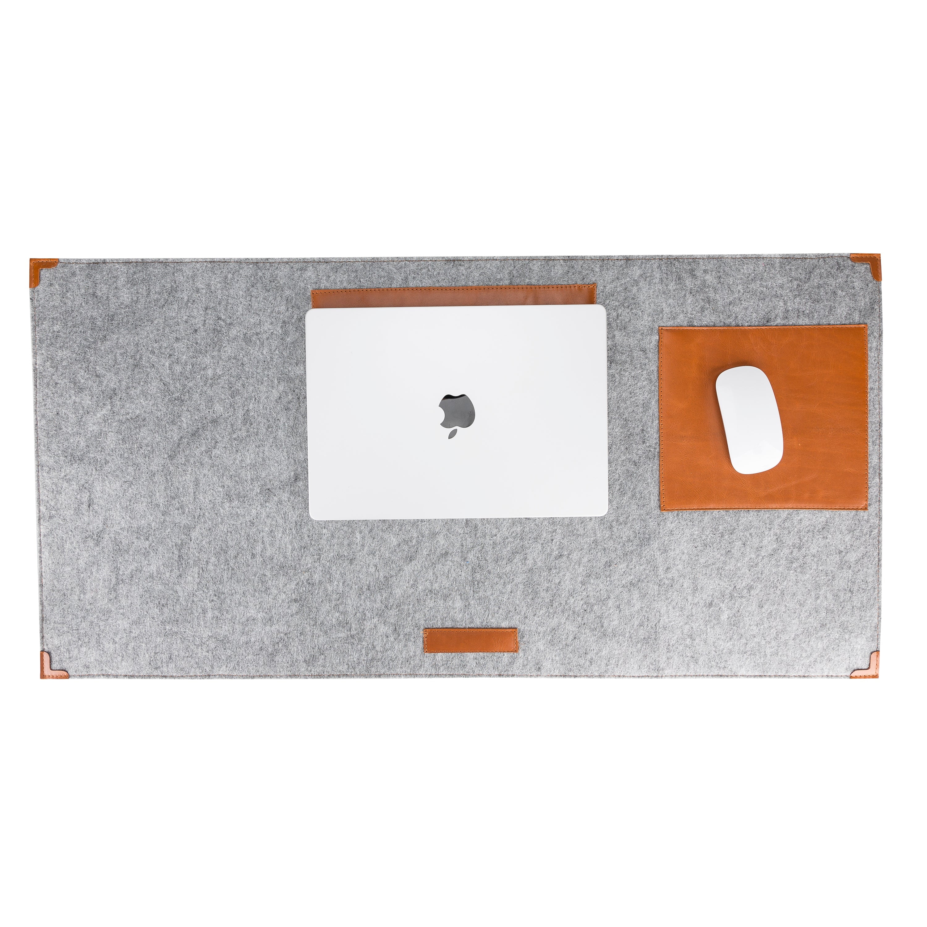 DelfiCase Grey Felt Deskmat, Computer Pad, Office Desk Pad - Walmart.com