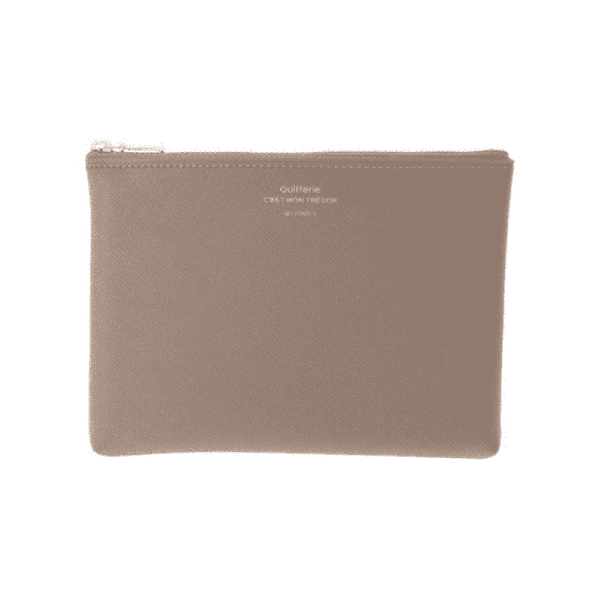Delfonics Quitterie Pouch: 6.7 in. x 5.1 in. (Greige) medium - Walmart.com
