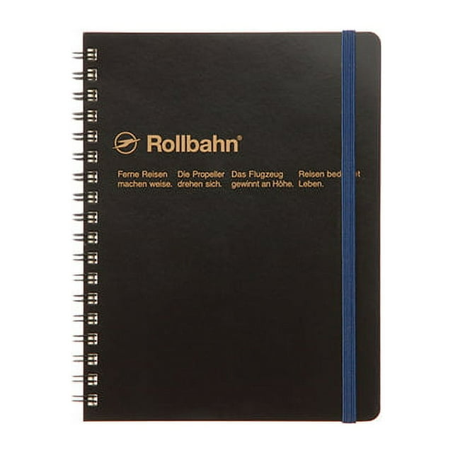 Delfonics Rollbahn Spiral Classic Notebooks: 3 in. x 4 in. (Black) mini-memo - Walmart.com