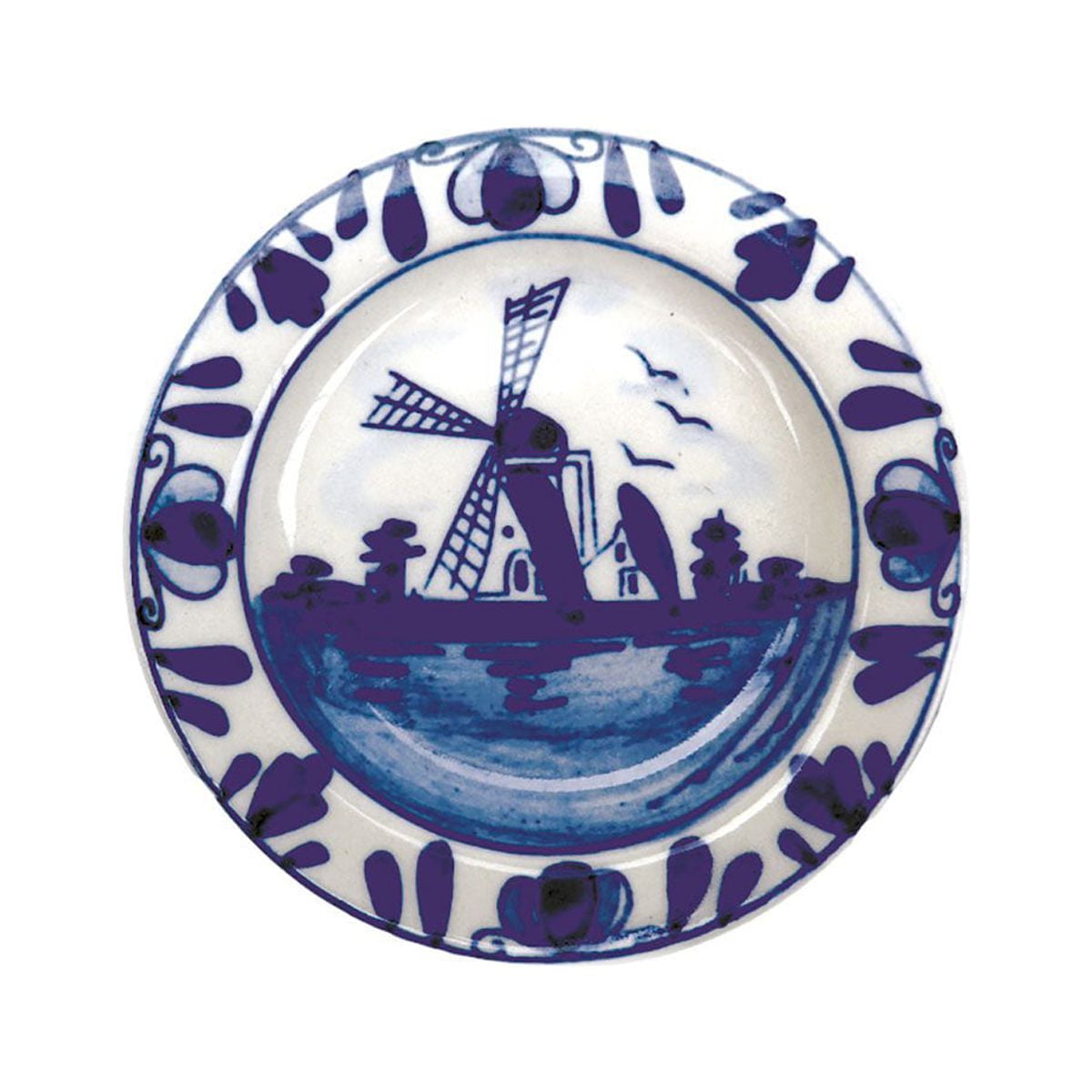 Delft Blue Magnet Souvenir Plate - Walmart.com