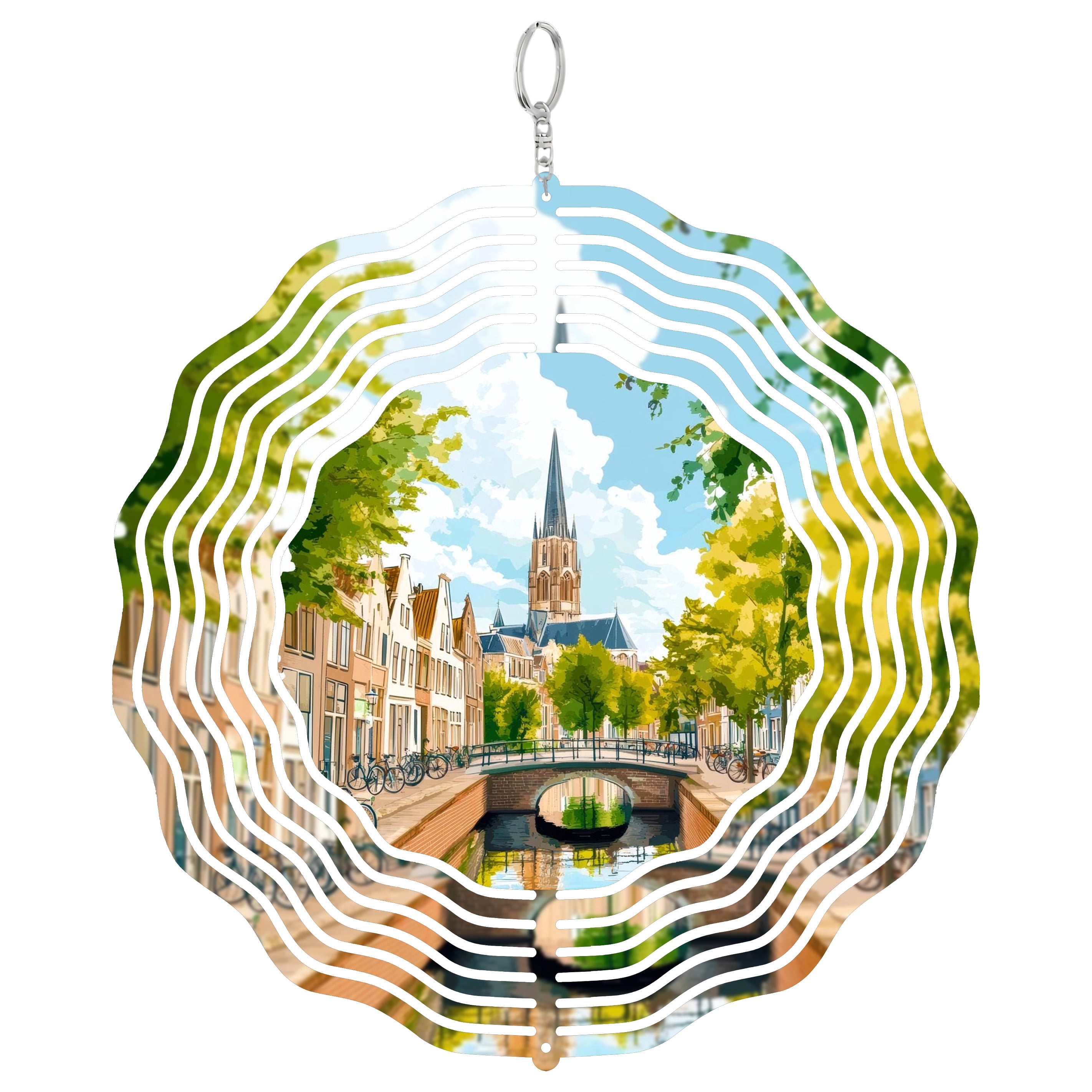 Delft Market Square 3D Wind Spinner Dutch History Garden Art - Walmart.com