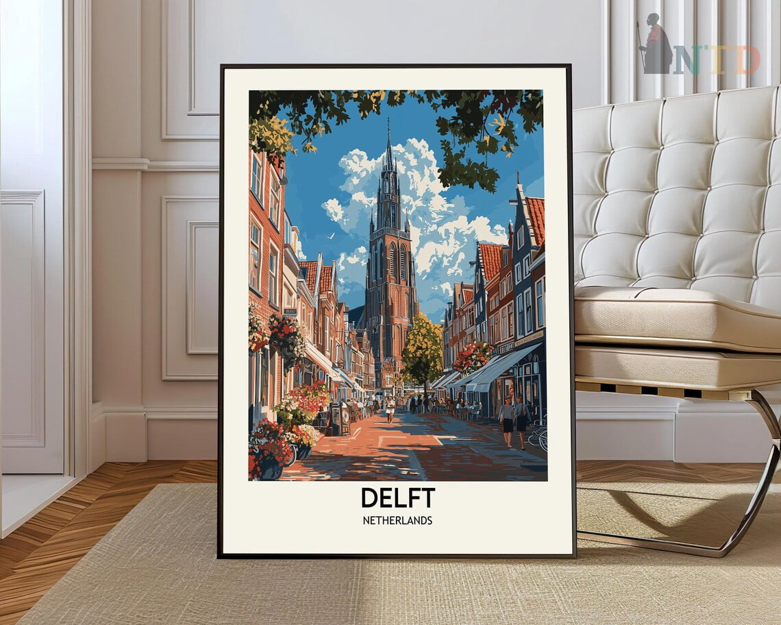 Delft Print, Delft Wall Art, Delft Poster, Delft Photo, Delft Poster ...