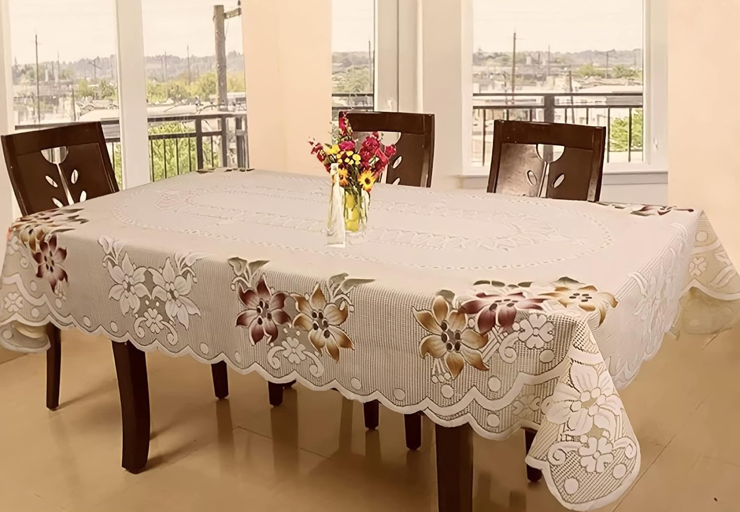 Delhi PVC Corp 6 Seater Dining Table Cover 54x78 - Walmart.com