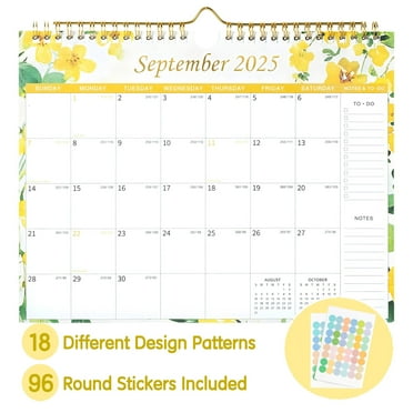 2026-2026 Wall Calendar Planner 17x11 Inches with Hanging Hook, 18 ...