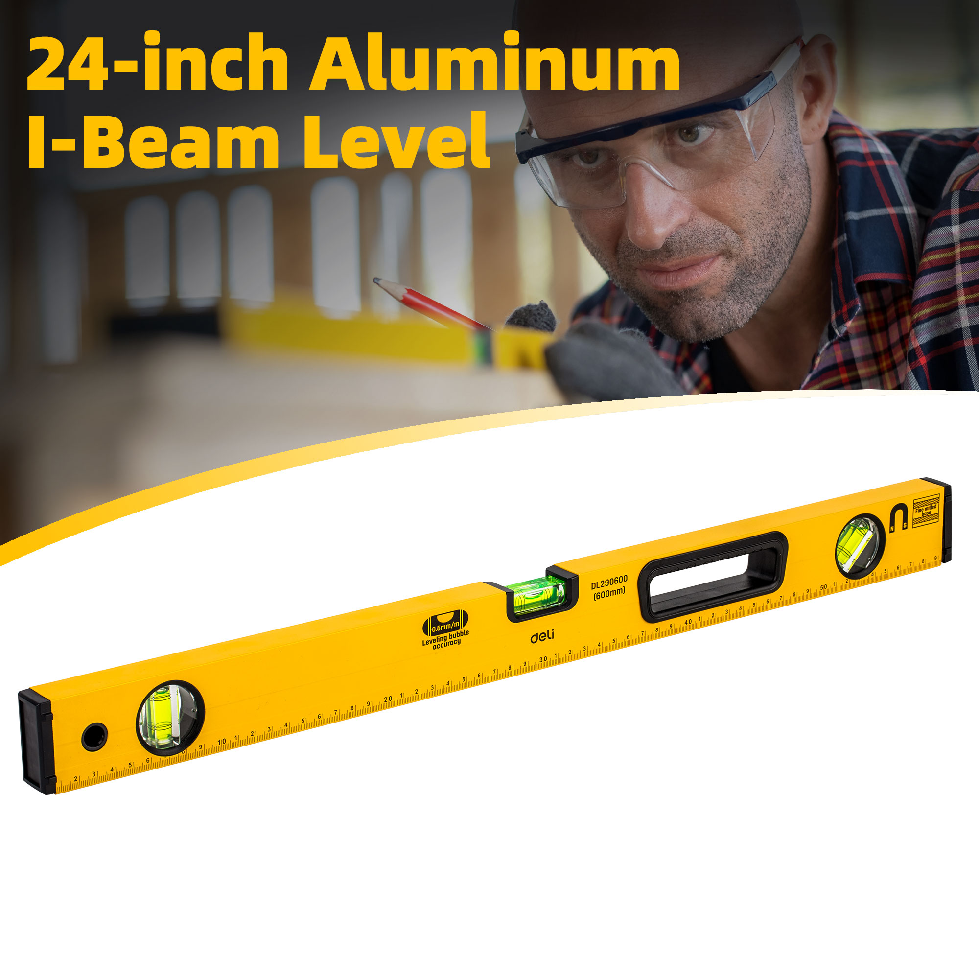 HART 9-inch Torpedo Level, Magnetic Edge Top-Read Window - Walmart.com