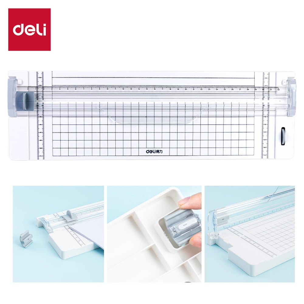 Deli Paper Cutter Guillotine Straight Edge Cutter for Crafting A4 A5 12 ...