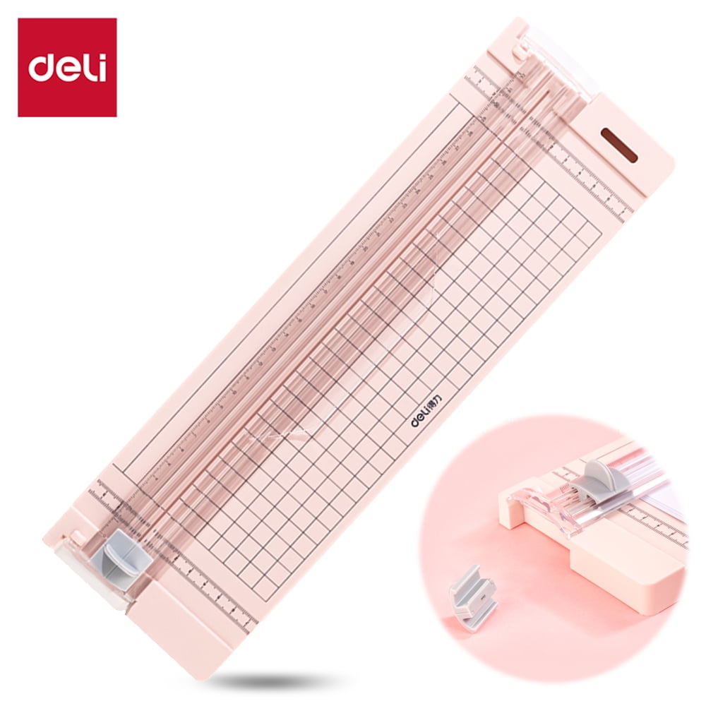 Deli A4 A5 Paper Cutter Straight Paper Trimmer with Side Rule, 12 in ...