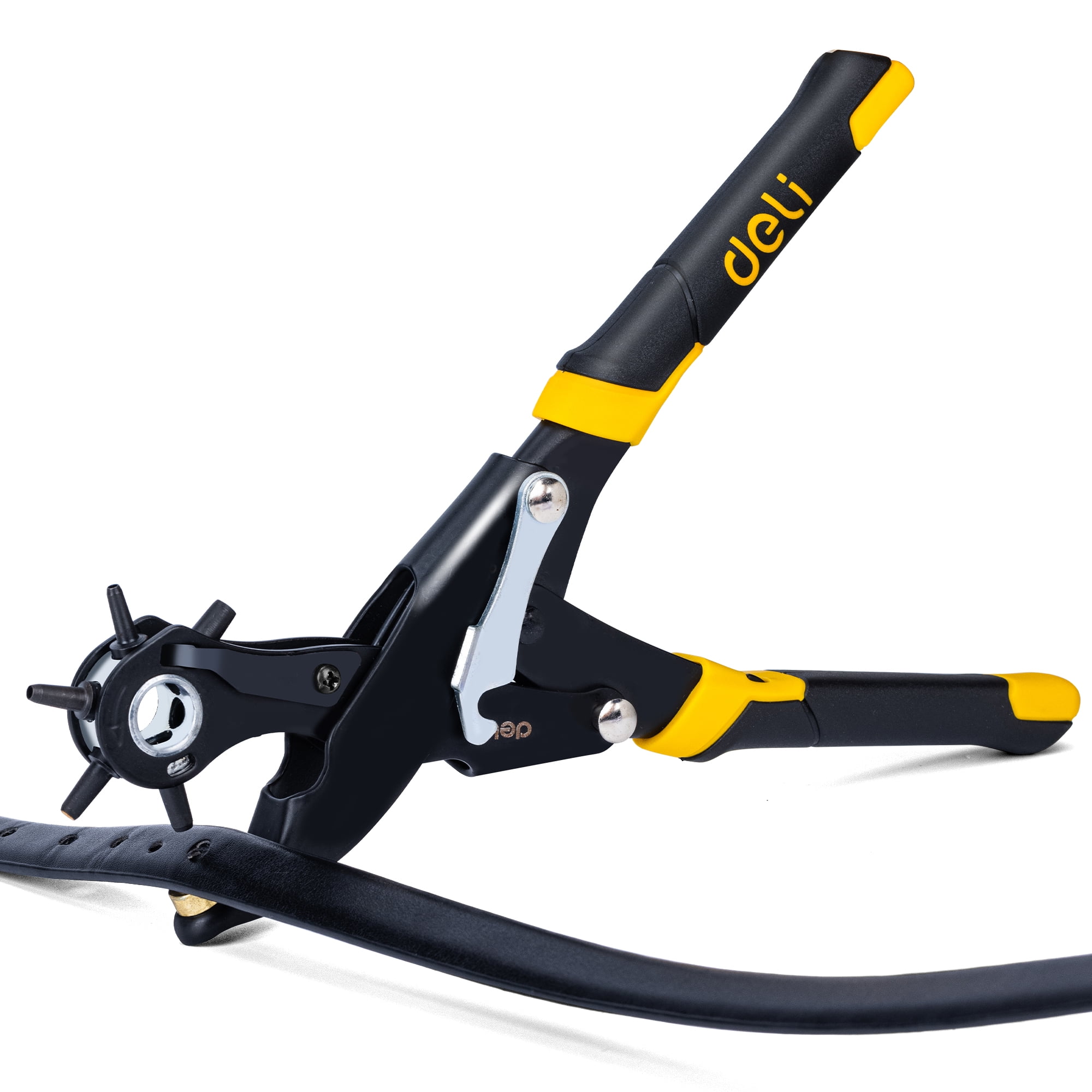 Deli Heavy-Duty Leather Hole Puncher,Multi Hole Sizes Puncher ...