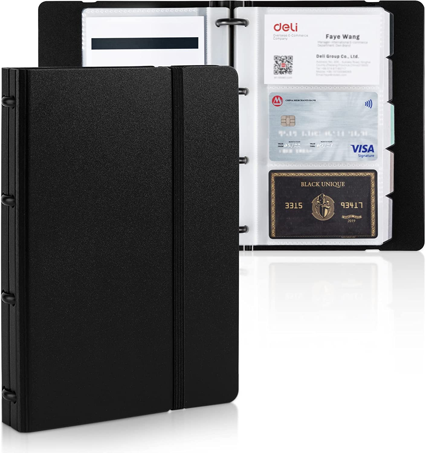 Cardinal Business Card Refill Pages, Holds 200 Cards, Clear, 20 Cards ...