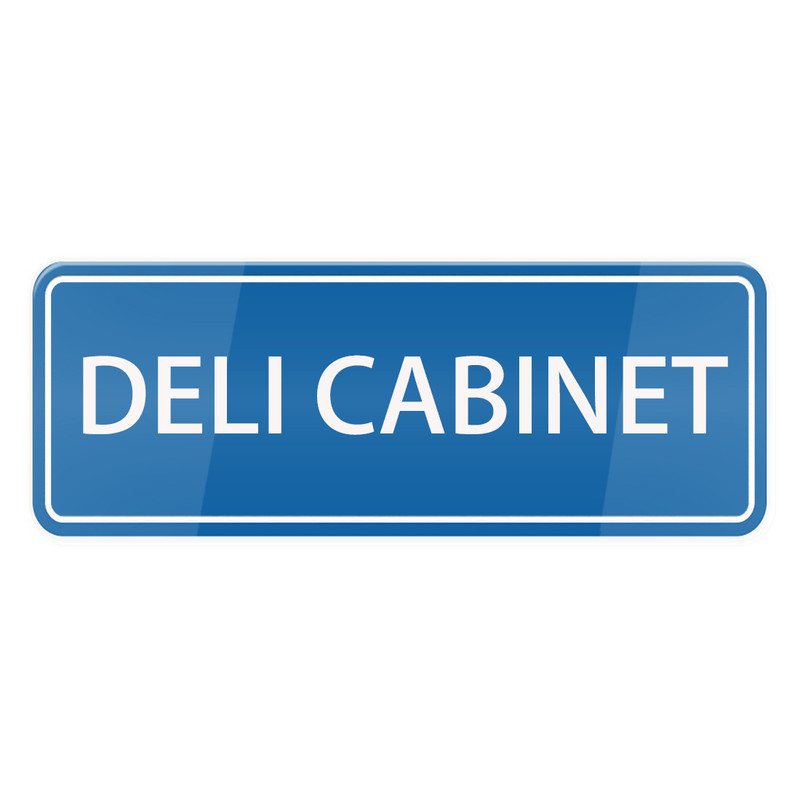 Deli Cabinet Sign For House (With Strong Adhesive Tape), 3" X 10 ...
