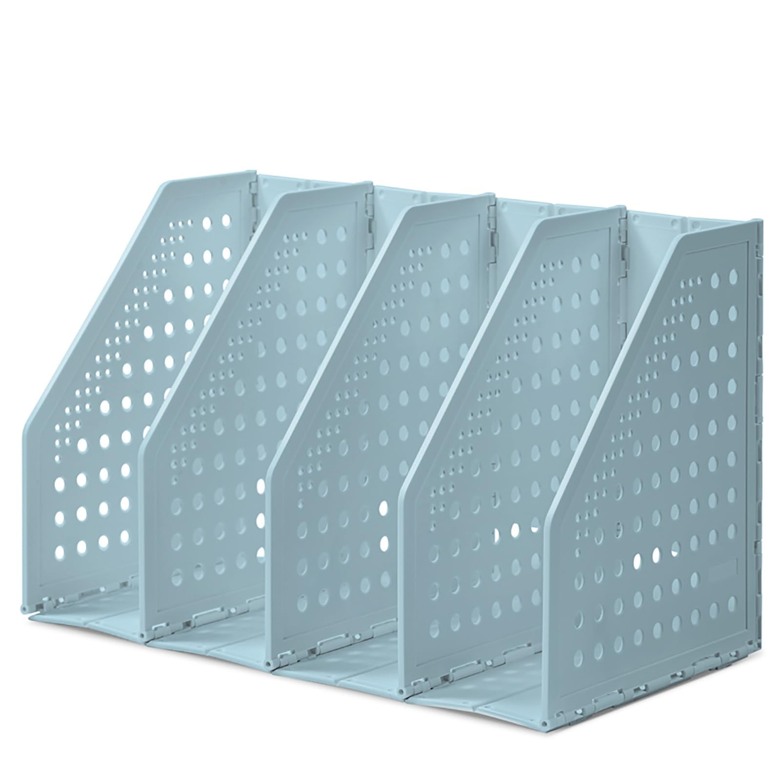 Deli Collapsible Magazine File Holder 4 Vertical Compartment Binder ...